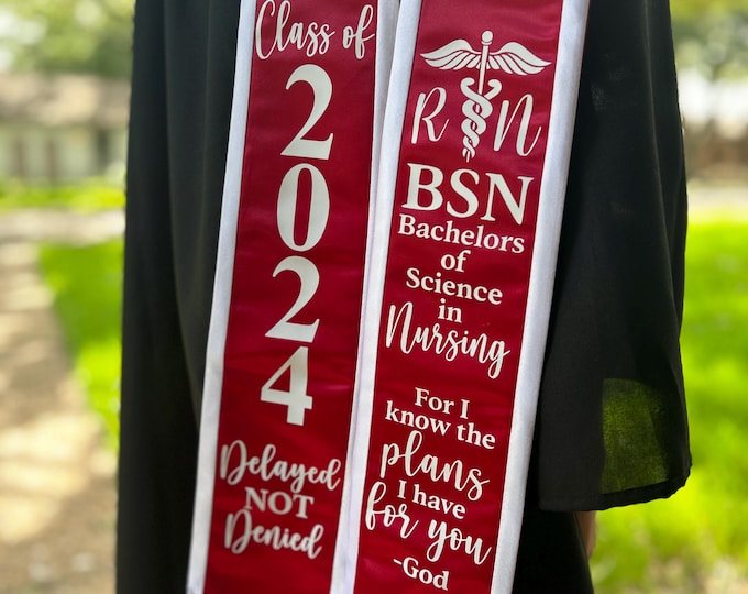 Custom Graduation Trimmed Stoles Sashes Design Decoration Silk Satin ...