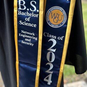 Custom Nurse RN BSN Woman Men Graduation Trimmed Stoles Sashes Design ...