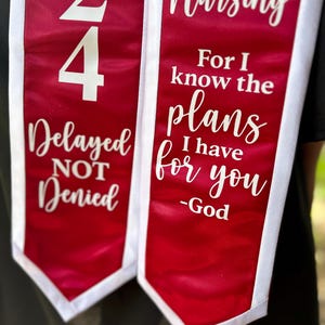 Custom Graduation Trimmed Stoles Sashes Design Decoration Silk Satin ...