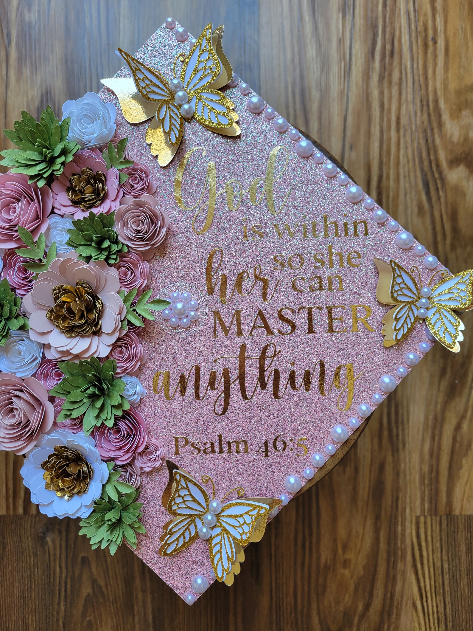 Custom Personalized Graduation Cap Topper God is Within Her - Etsy