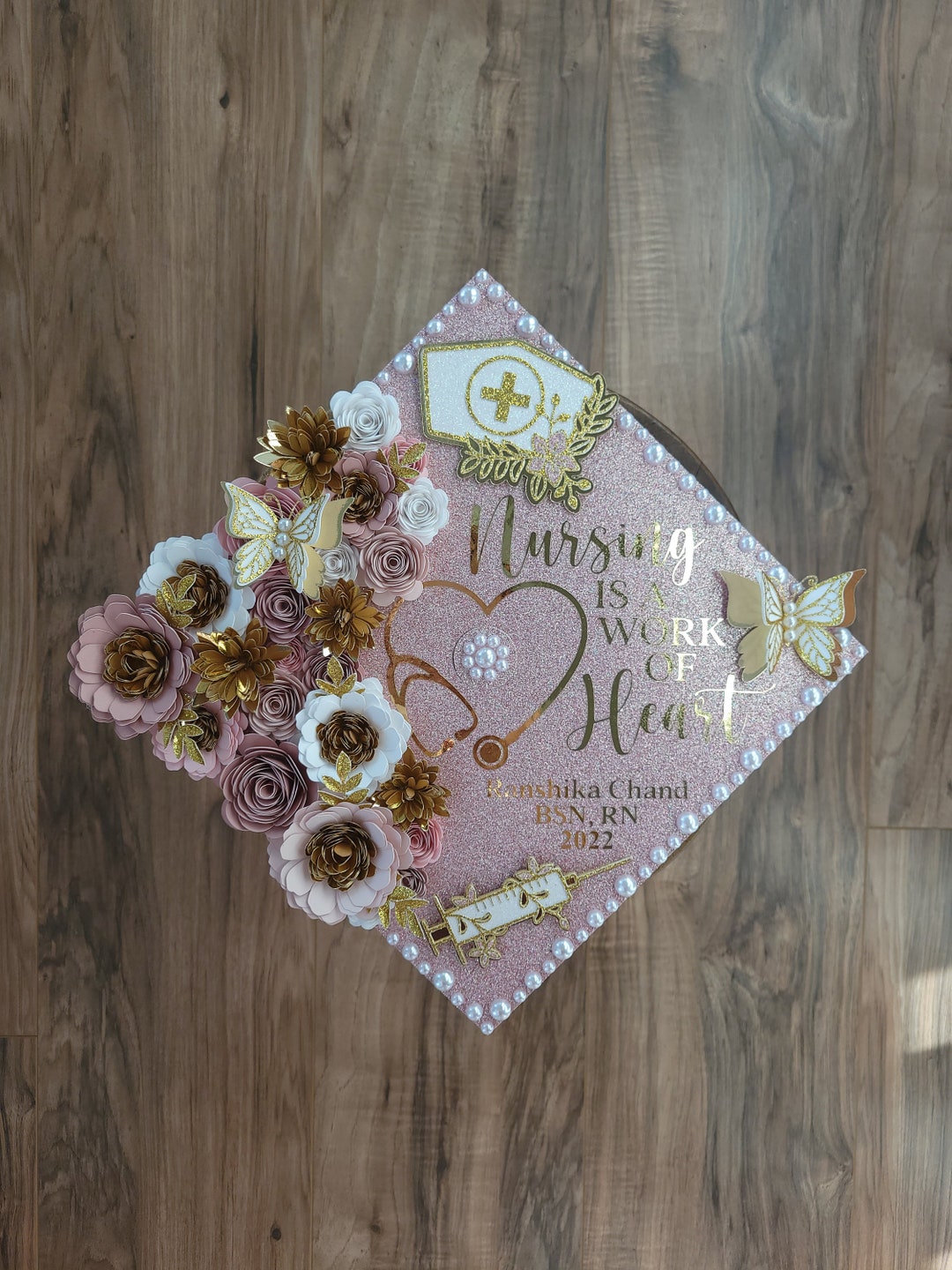 Custom Personalized Heart Stethoscope Nursing is A Work of Heart Nurse ...