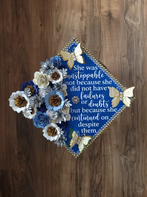 Rhinestone Decorated Graduation Cap