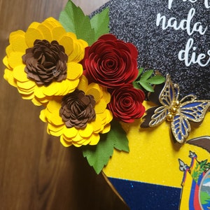 Custom Personalized Ecuador Ecuadorian Flag Graduation Cap Para Mis ...