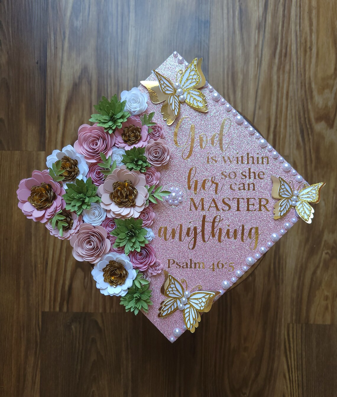Custom Personalized Graduation Cap Topper God is Within Her - Etsy