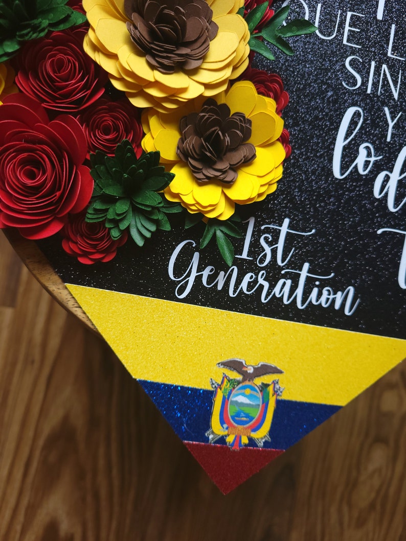 Custom Ecuador Ecuadorian Graduation Cap Topper Flag Cap - Etsy