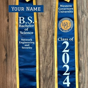 Custom Nurse RN BSN Woman Men Graduation Trimmed Stoles Sashes Design ...