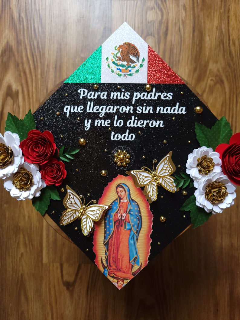 Custom Virgin Mary Lady of Guadalupe Mexico Graduation Cap - Etsy