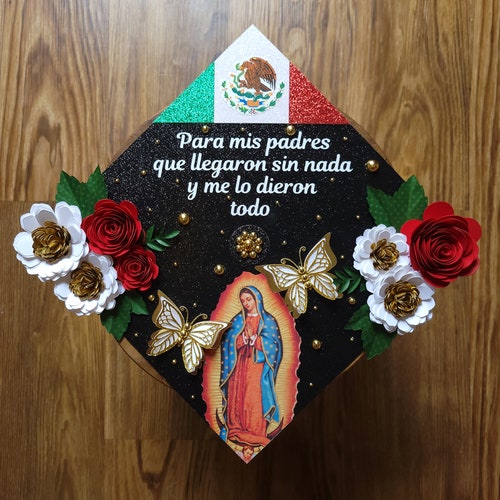 Custom Virgin Mary Lady of Guadalupe Mexico Graduation Cap - Etsy
