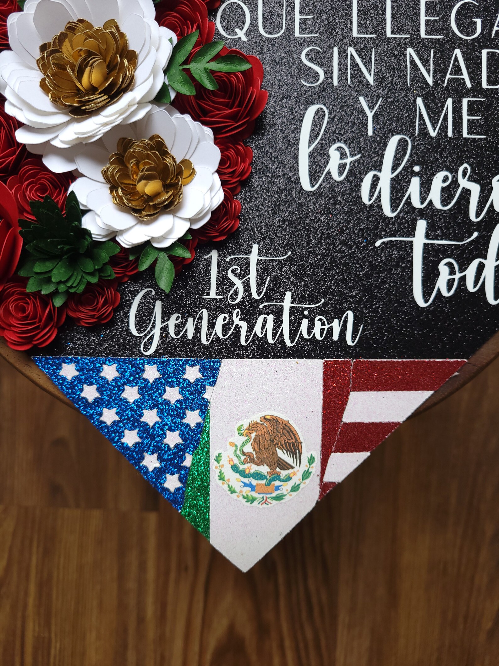 Custom Blended American Mexican Mexico Graduation Cap Topper - Etsy