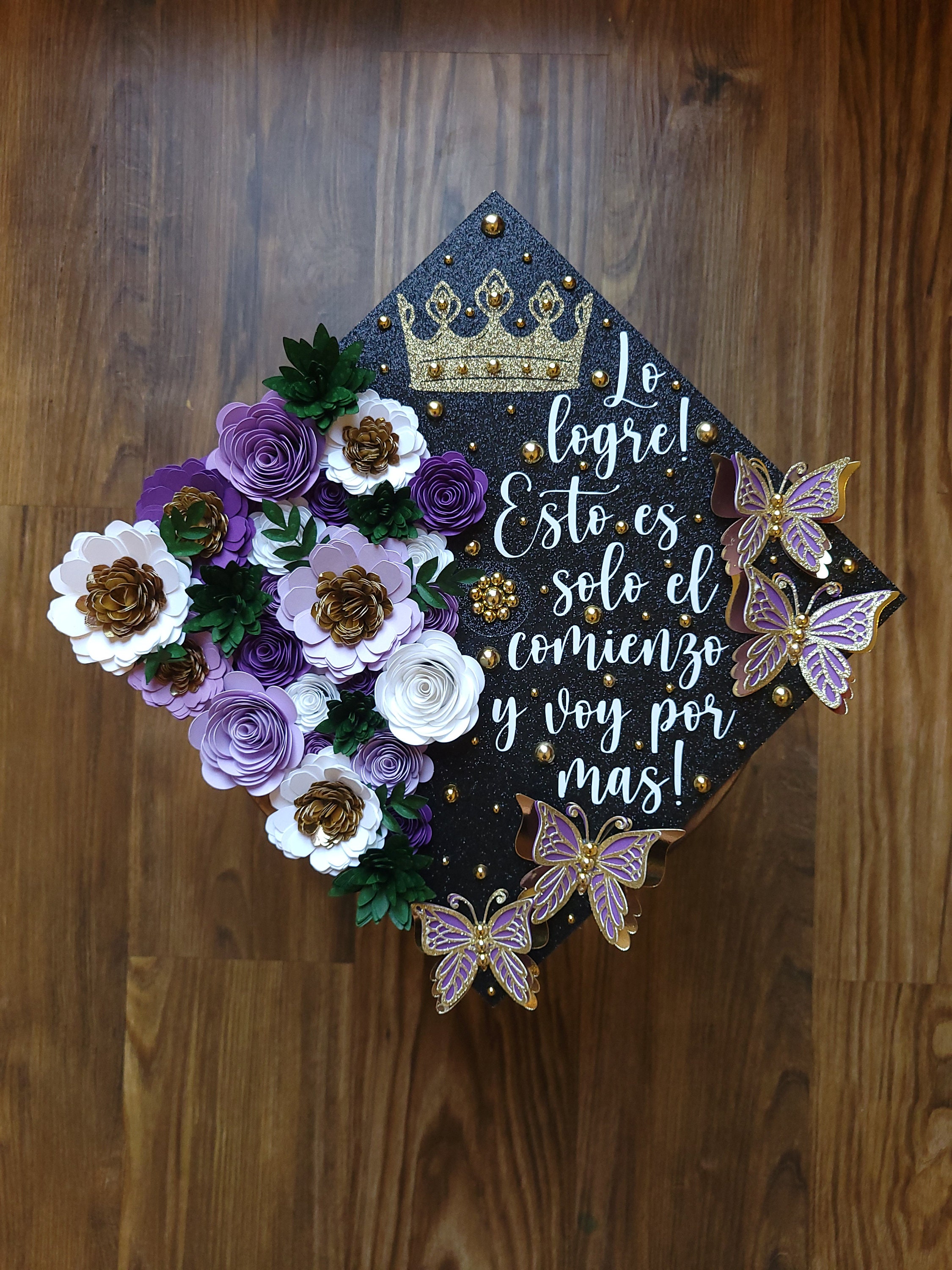 Purple Graduation Cap Decor