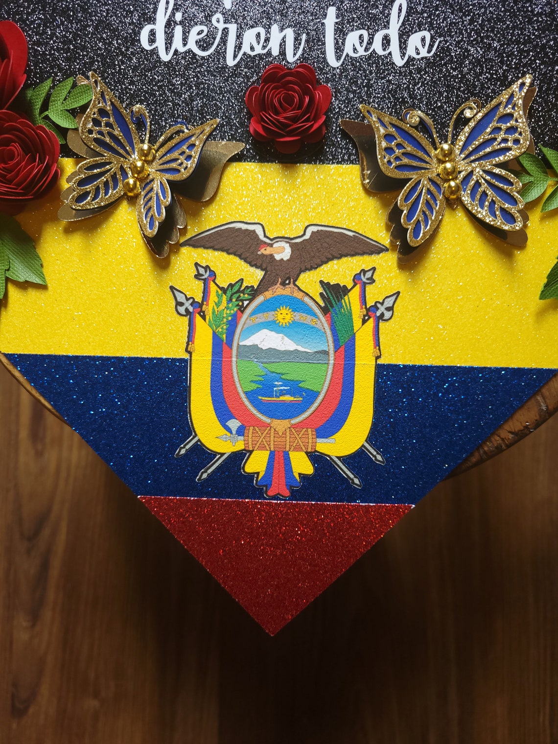 Custom Personalized Ecuador Ecuadorian Flag Graduation Cap Para Mis ...