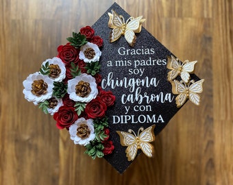 Mexico Graduation Cap Topper Grad Cap Custom Grad Cap Design Mexican ...