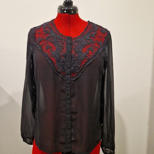 Gothic Blouse - Etsy