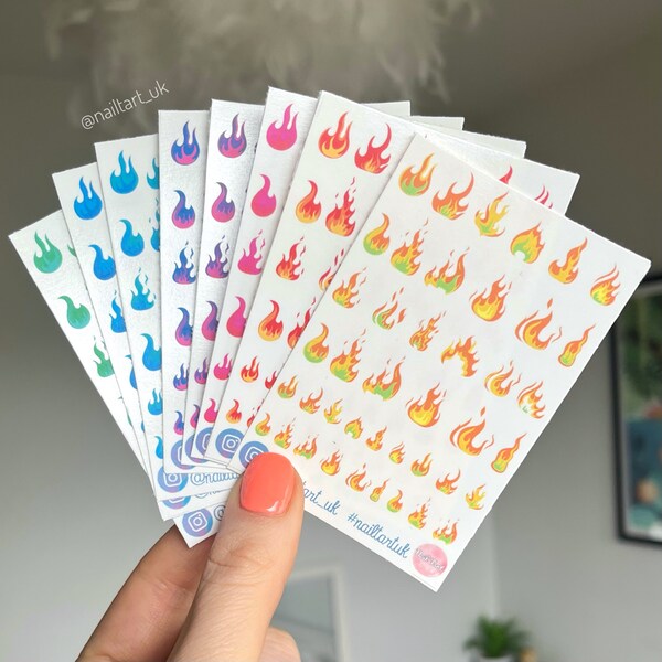 Flame Decals - Etsy