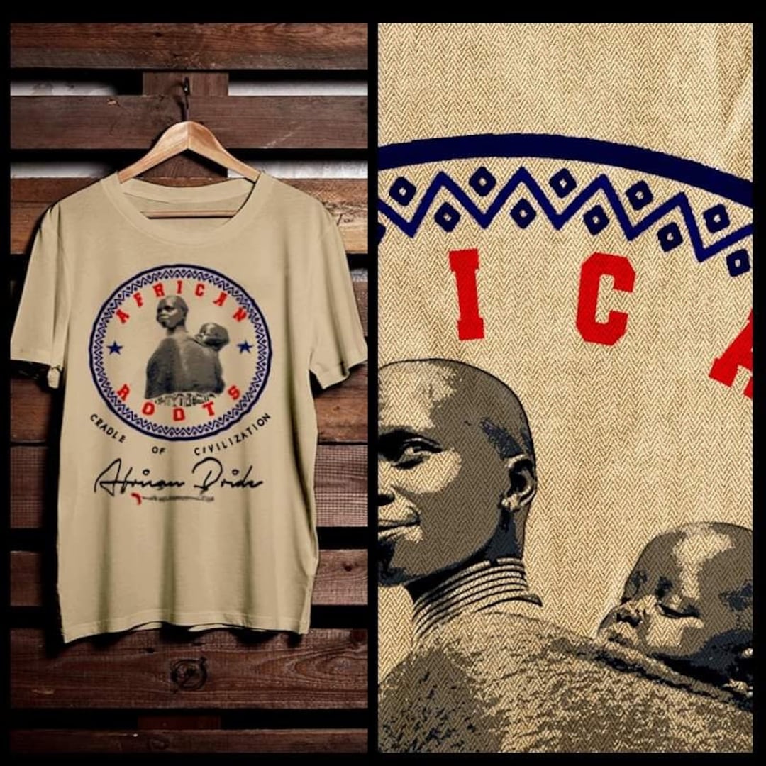Black History Month African Pride and Power T-shirt Africa Cultural Art ...