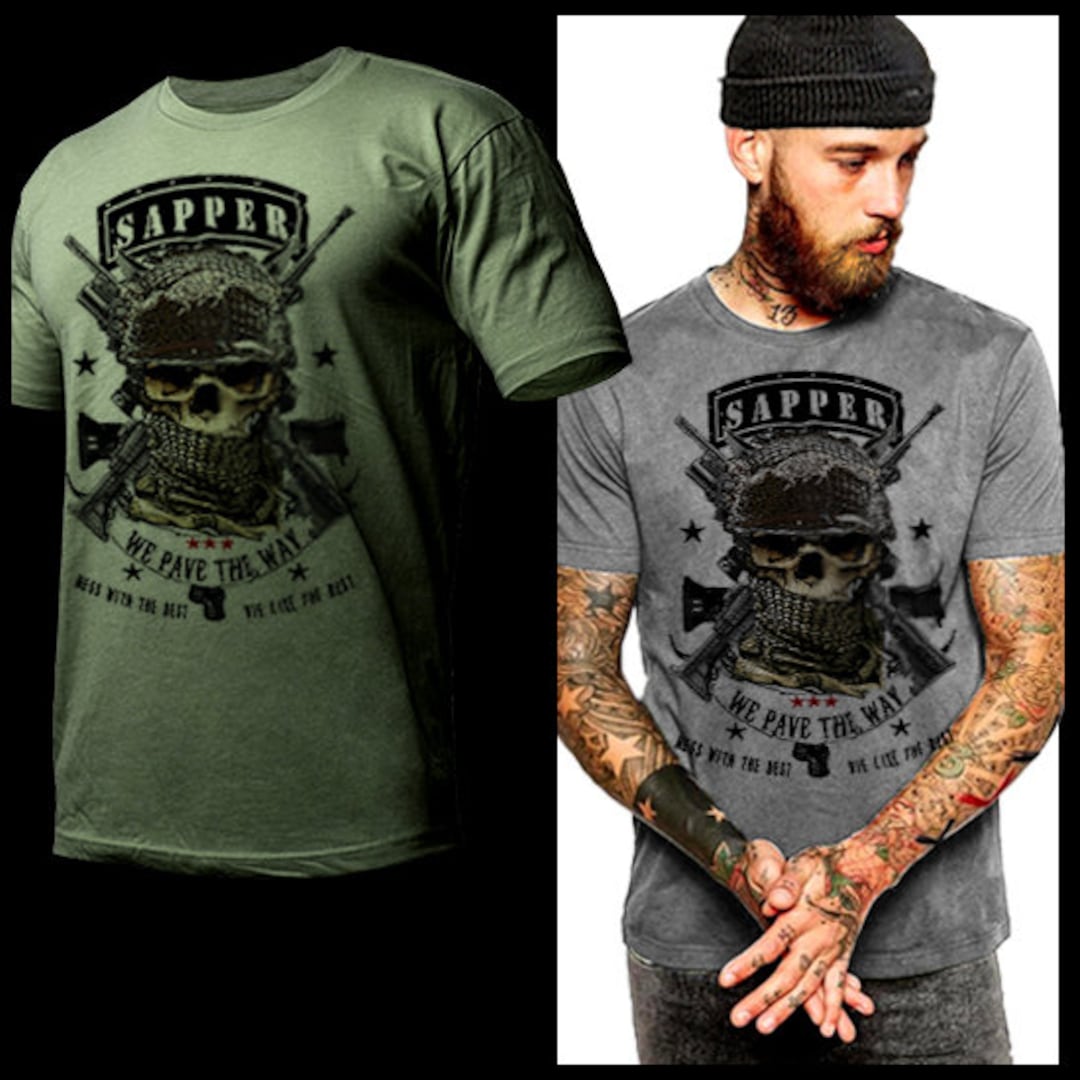 Military Combat Engineer Sapper Action T-shirt Spec Operation Commandos ...