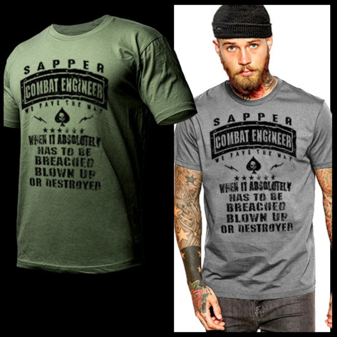 Military Combat Engineer Sapper Action T-shirt Spec Operation Commandos ...