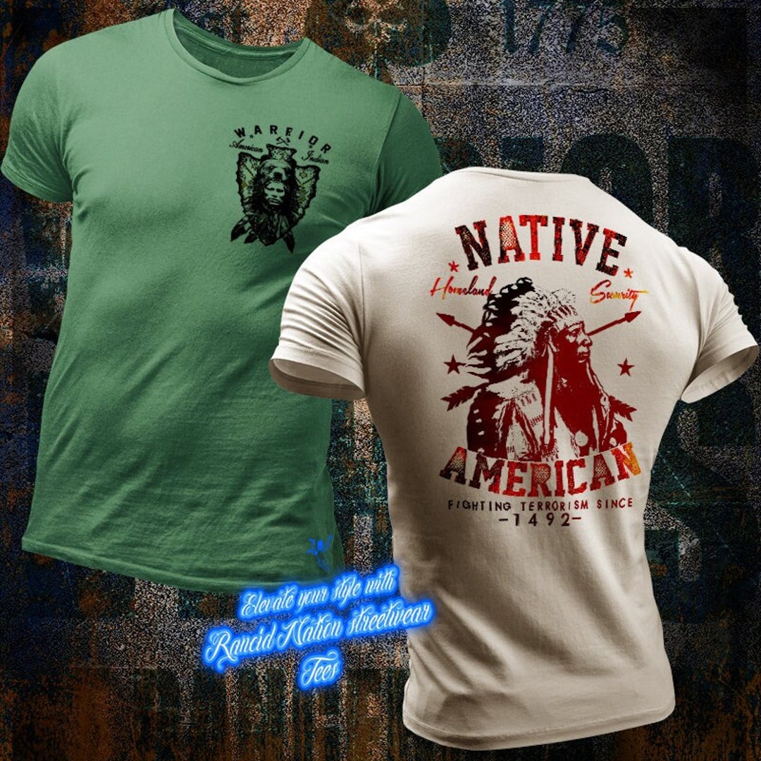 Native American Indian T-shirt Indigenous Warrior Chief First Nation ...