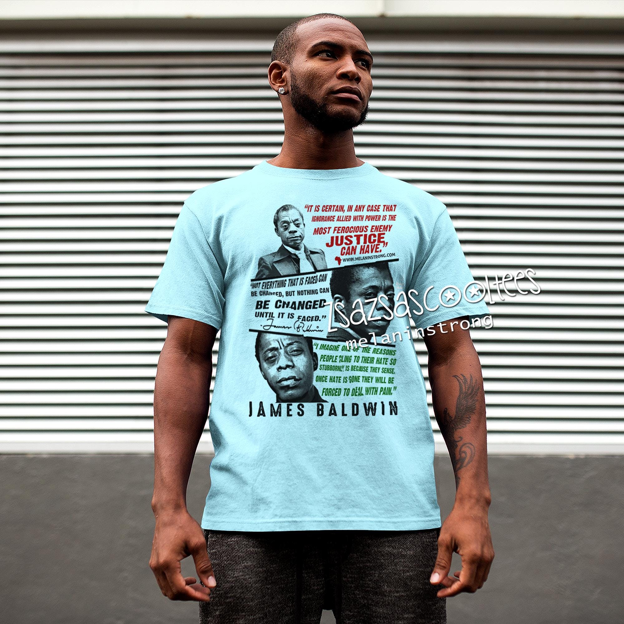 James Baldwin T-shirt African American Civil Rights Activist Black ...