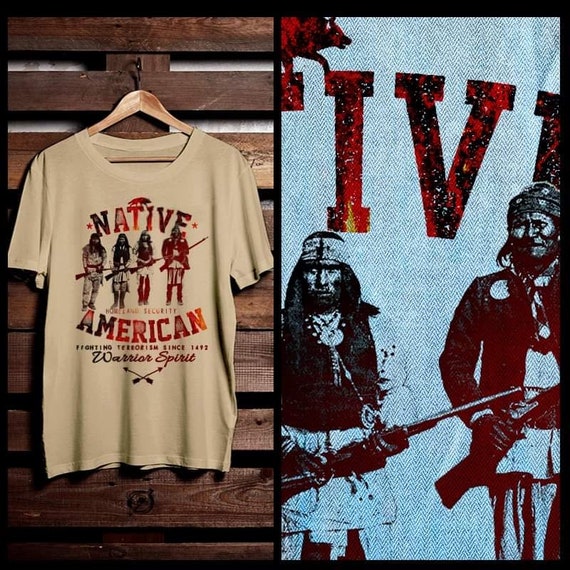Apache Indian Pride Premium T Shirt For Native American Indian Pride