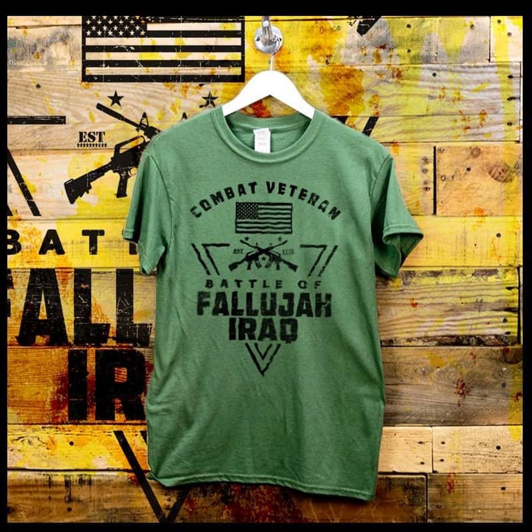 Military Infantry Battle of Fallujah T-shirt Combat Veteran Tactical ...