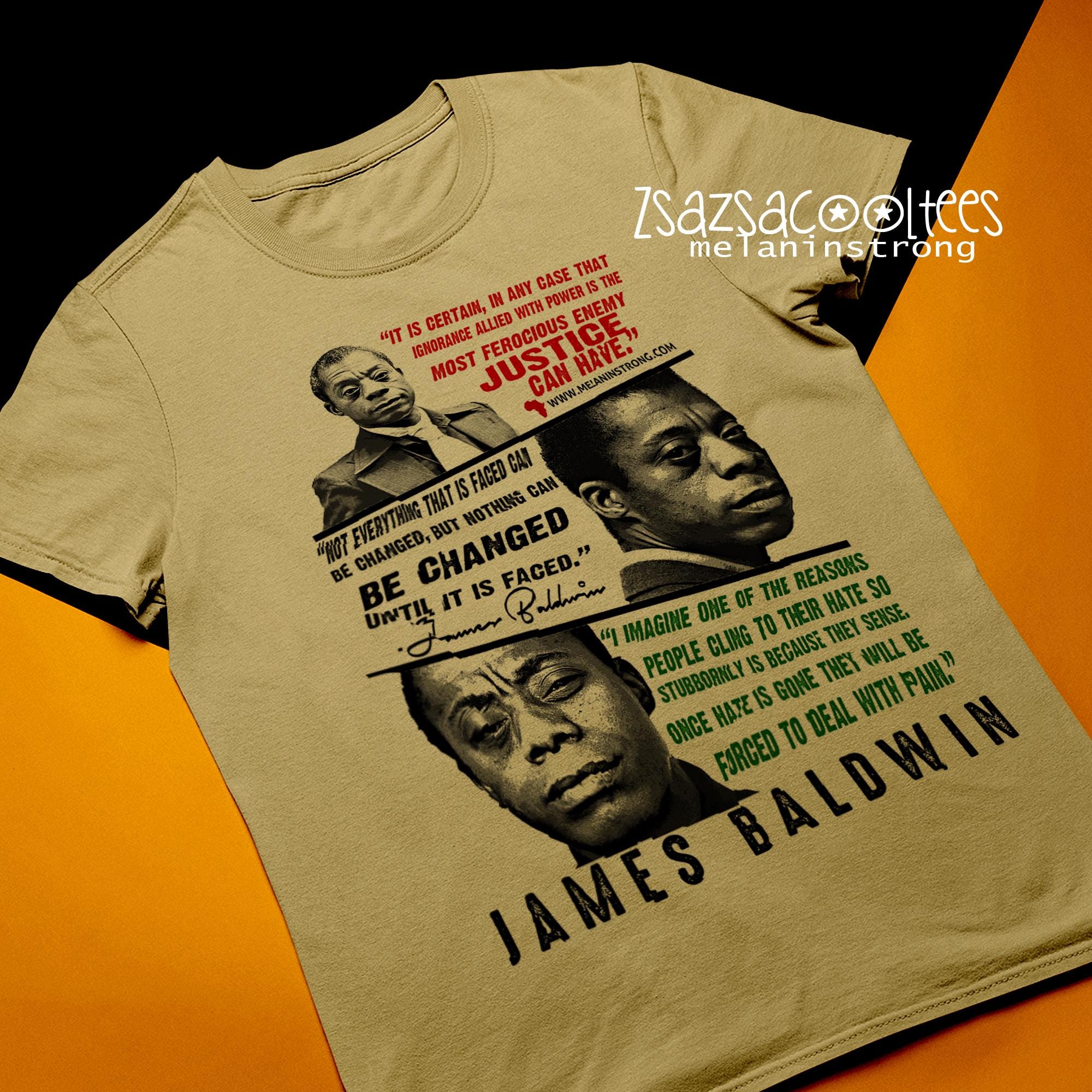 James Baldwin T-shirt African American Civil Rights Activist Black ...