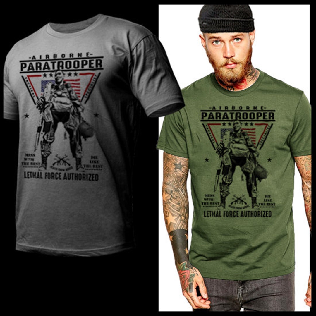 Military Combat T-shirt Special Ops Airborne Soldier Air Assault Combat ...