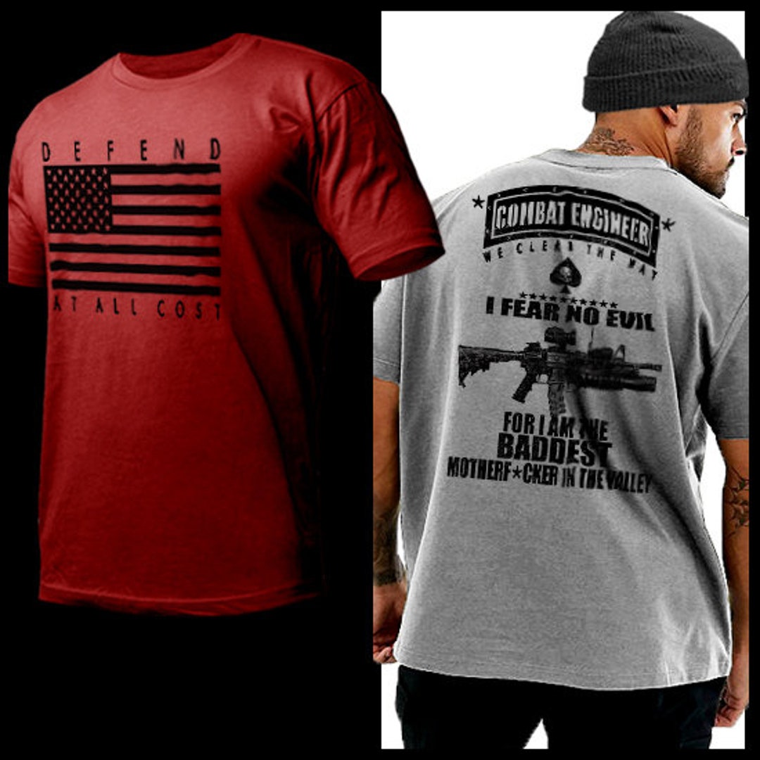 Military Combat Engineer Sapper Infantry T-shirt Tactical War Quote ...