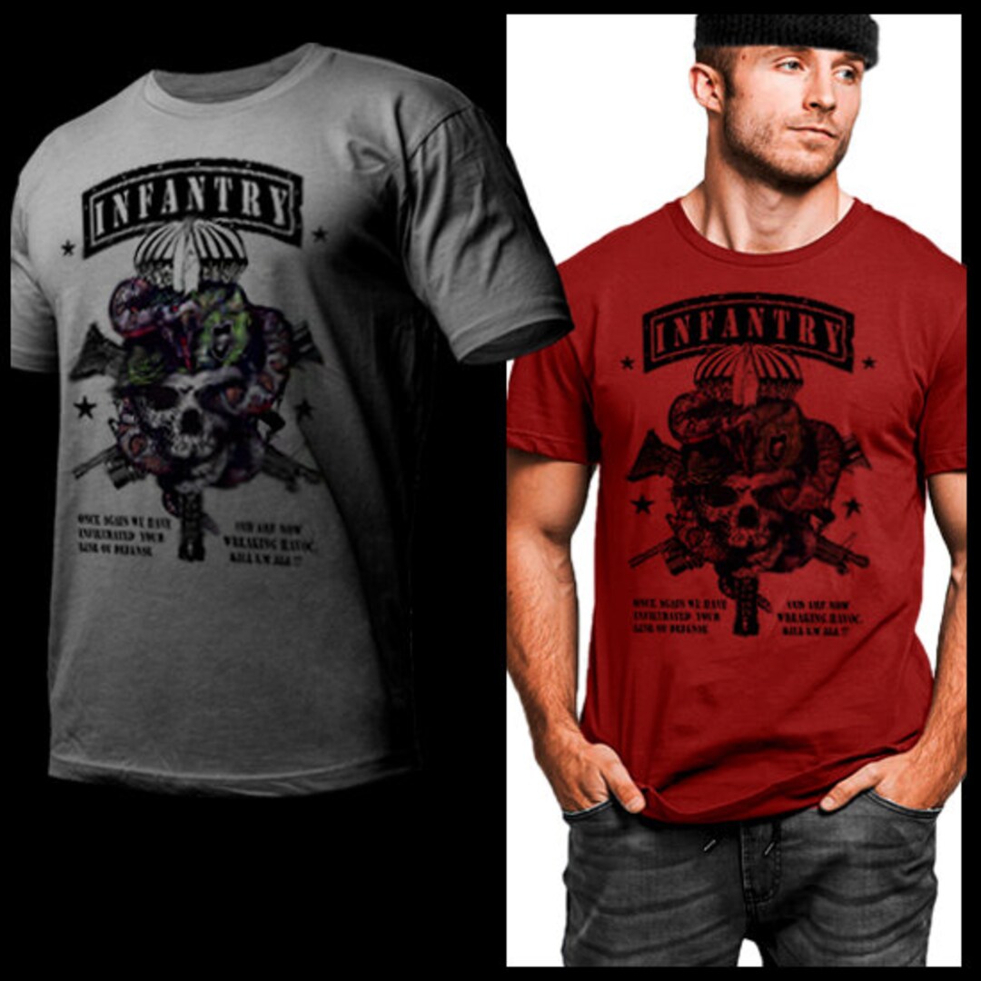 Military Infantry Grunt Combat Action Infantryman T-shirt Spec ...