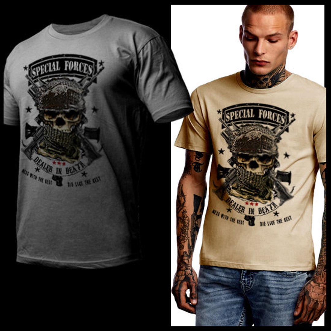 Military Special Forces Combat Action T-shirt Spec Operation Commandos ...