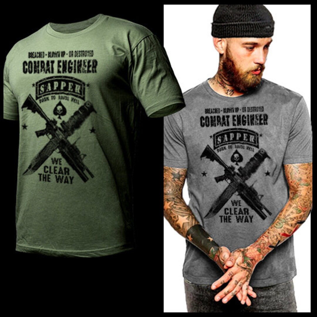 Military Combat Engineer Sapper Action T-shirt Spec Operation Commandos ...