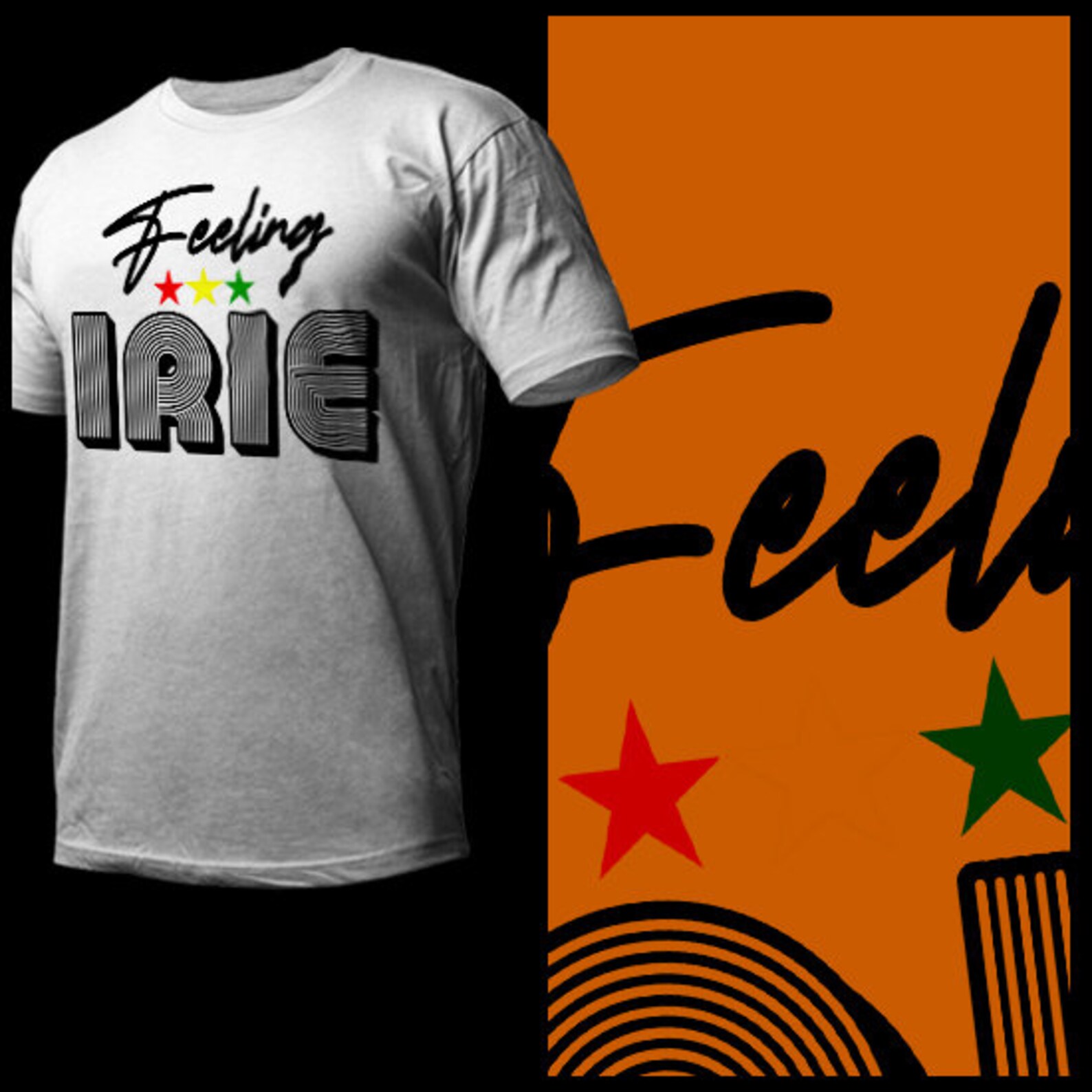 Haile Selassie Jah Rastafari Feeling Irie T-shirt Rastafarian - Etsy