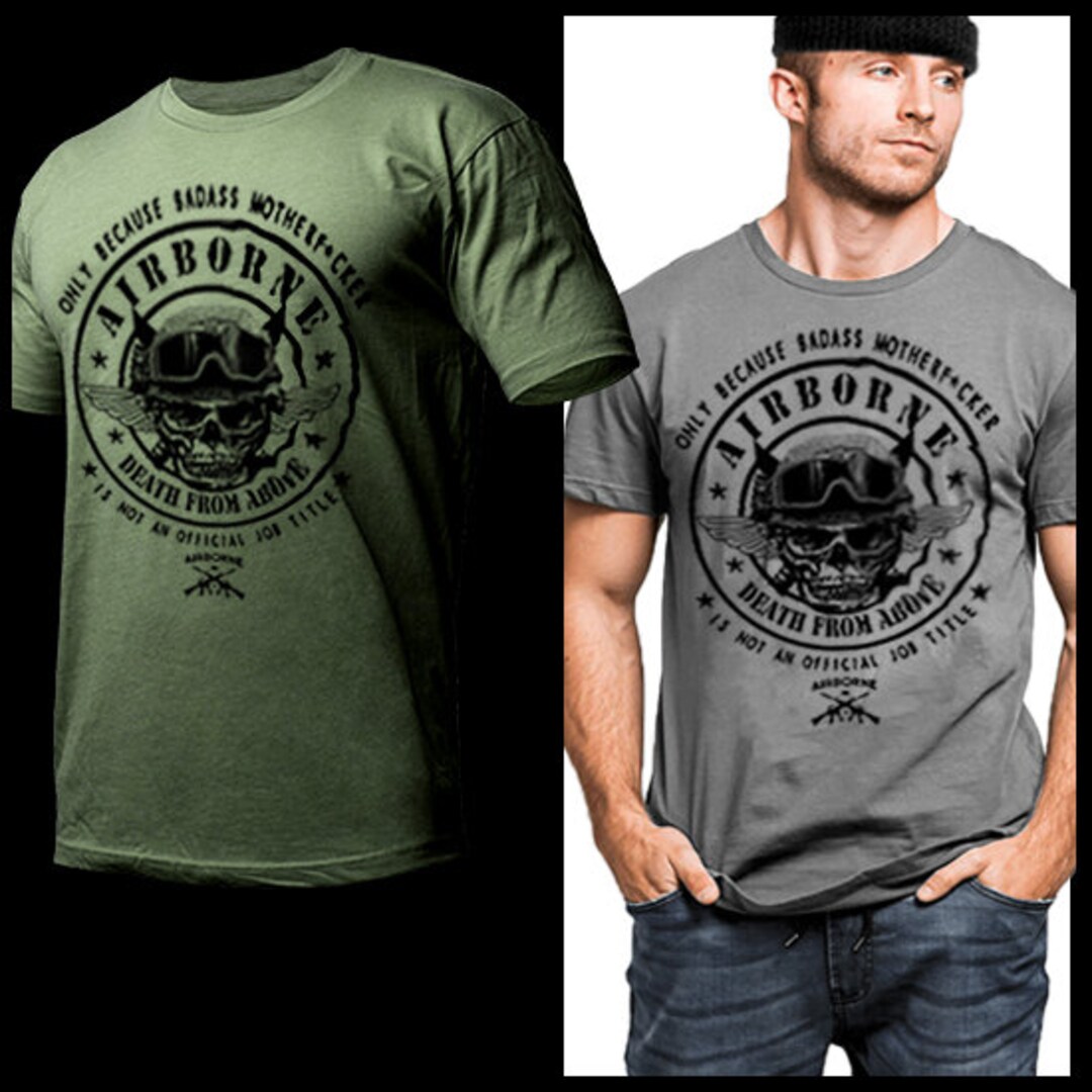 Military Airborne Paratrooper Combat Action T-shirt Spec Operation ...