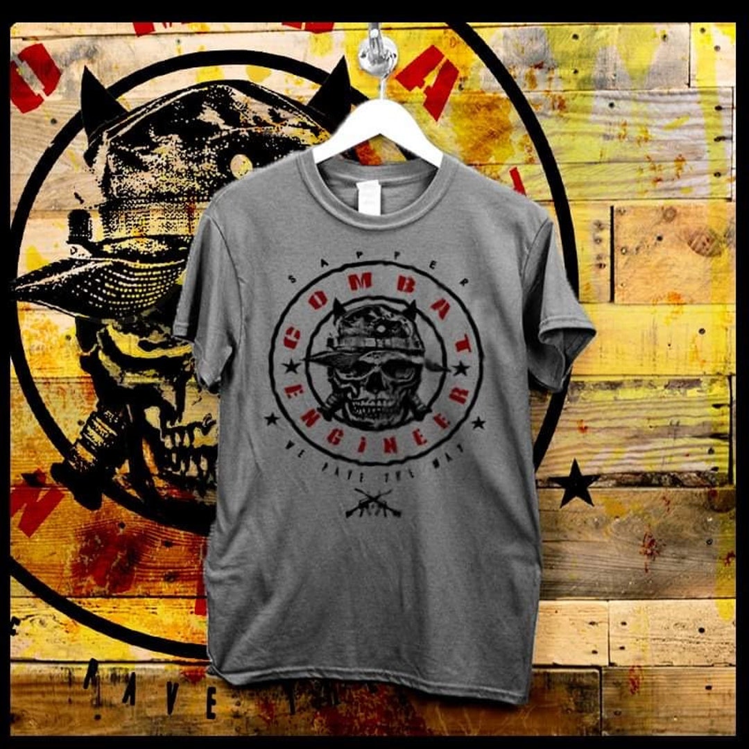 Military Combat Engineer Infantry T-shirt Combat Veteran Tactical War ...
