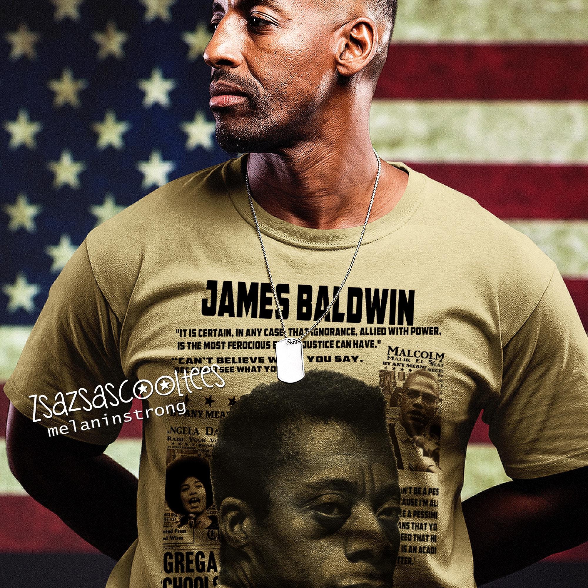 James Baldwin Quotes T-shirt African American Civil Rights Activist ...