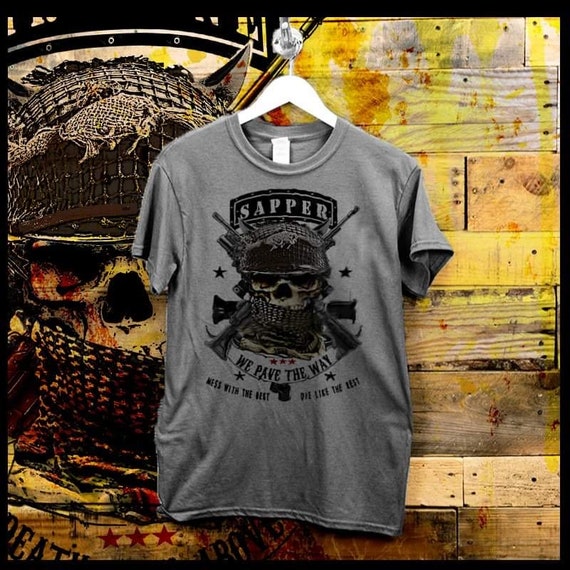 Military Infantry Sapper T-shirt Combat Veteran Tactical War - Etsy UK