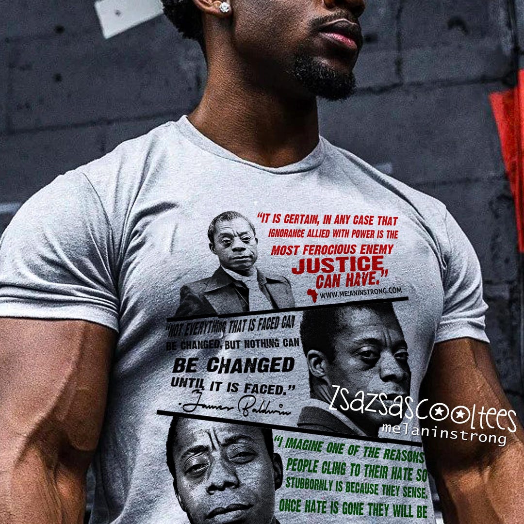 James Baldwin T-shirt African American Civil Rights Activist Black ...