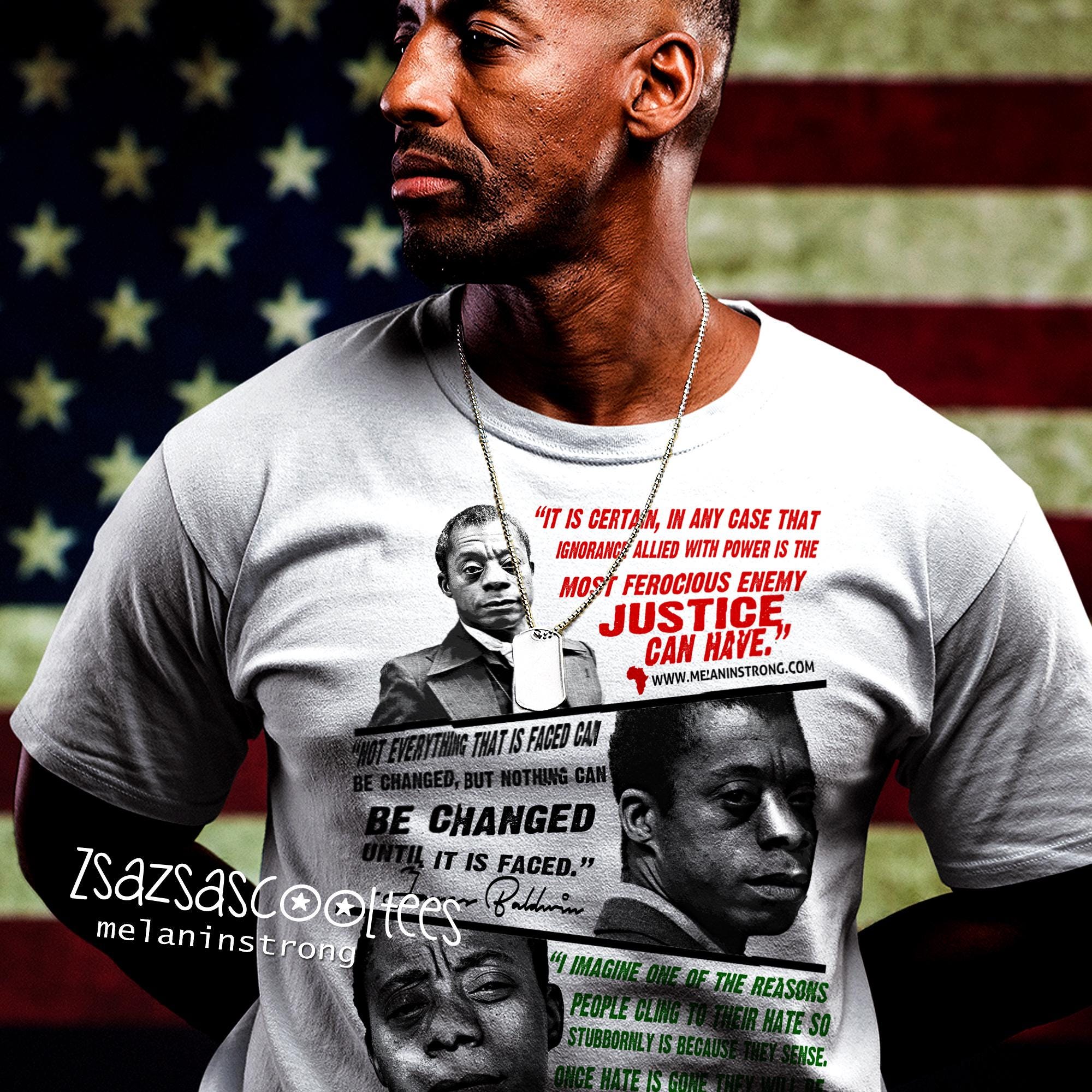James Baldwin T-shirt African American Civil Rights Activist Black ...