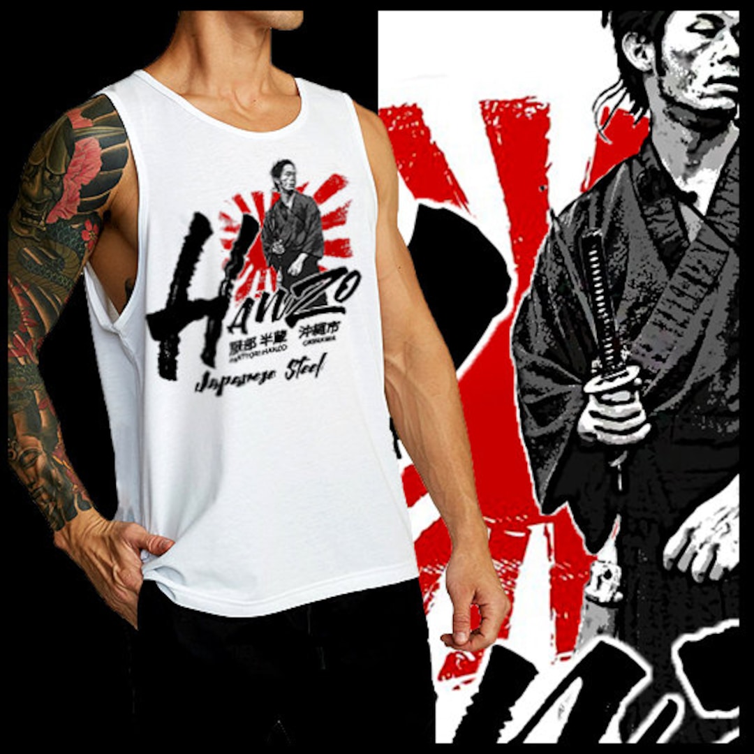 Japanese Samurai White Tank Top Bushido Way of the Warrior Japan Edo ...
