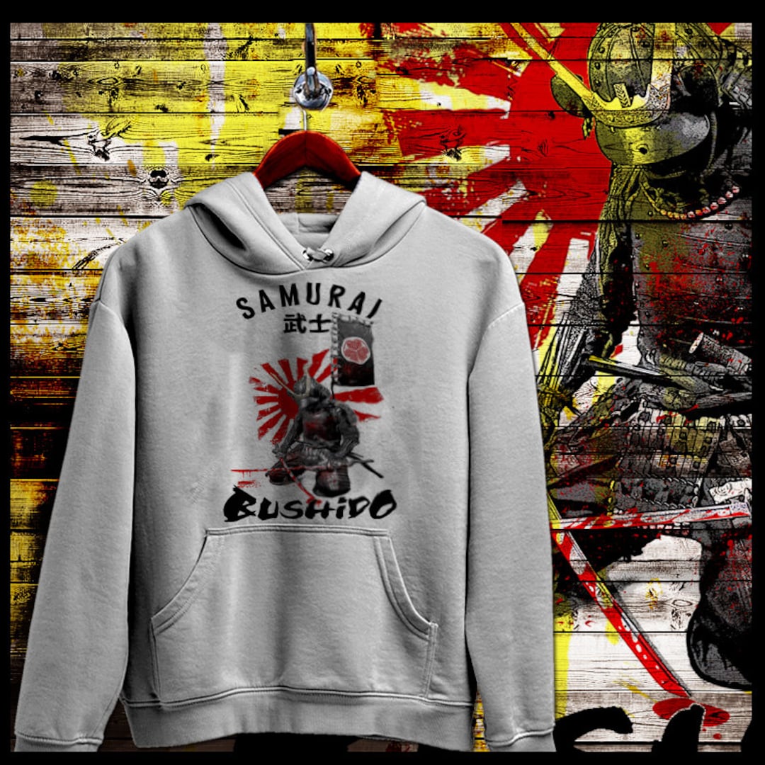 Japanese Samurai Hoodie Bushido Way of the Warrior Japan Edo Era ...