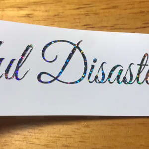 Beautiful Disaster Vinyl Car/truck Decal - Etsy