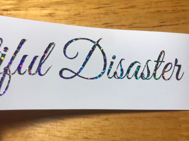 Beautiful Disaster Vinyl Car/truck Decal - Etsy