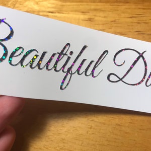 Beautiful disaster Vinyl car/truck decal | Etsy