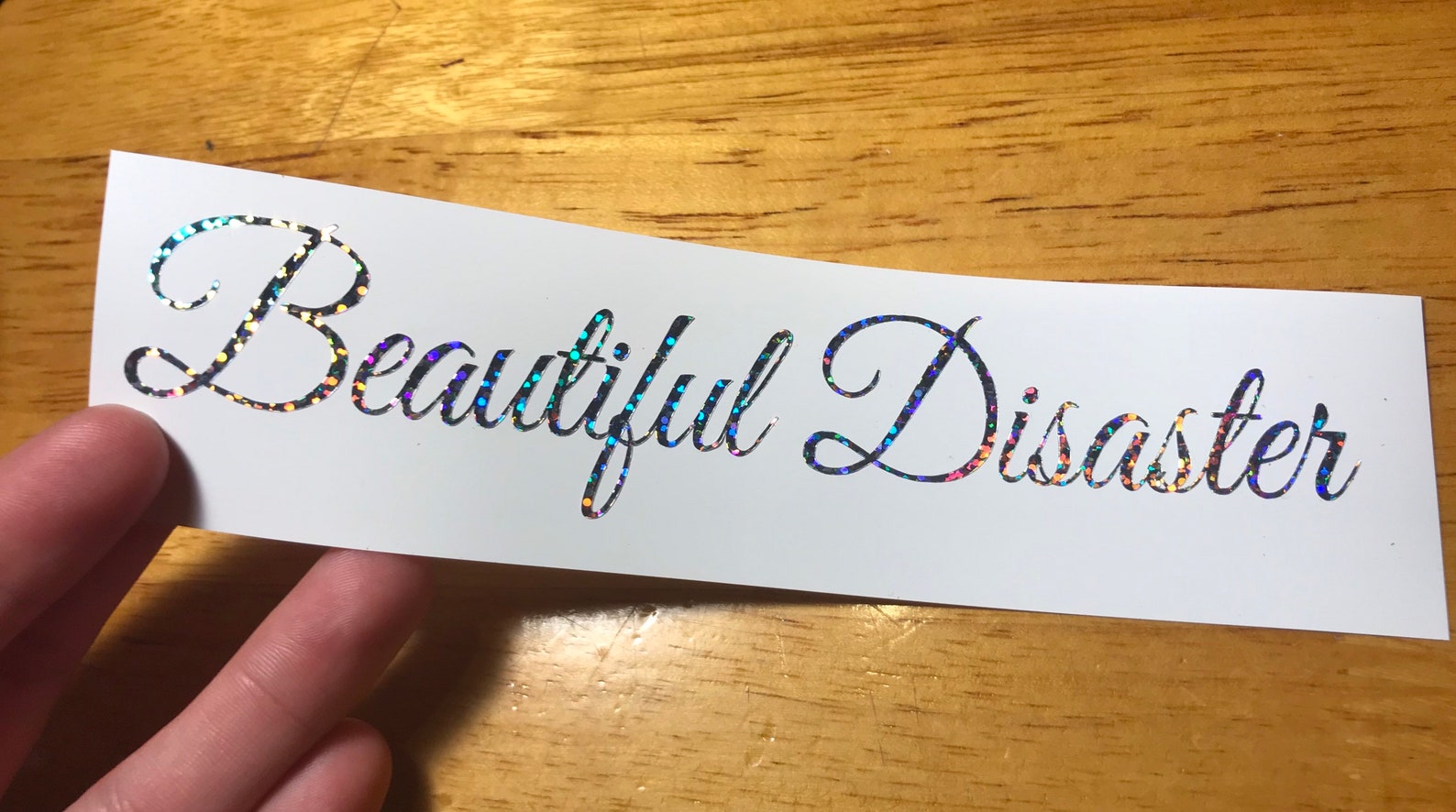 Beautiful Disaster Vinyl Car/truck Decal - Etsy