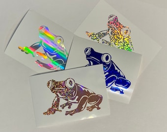 Frog Vinyl Decals | Etsy