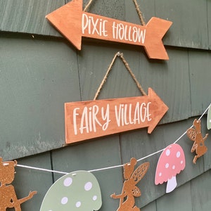 Enchanted Forest decor Fairy sign Fairy banner Mushroom | Etsy