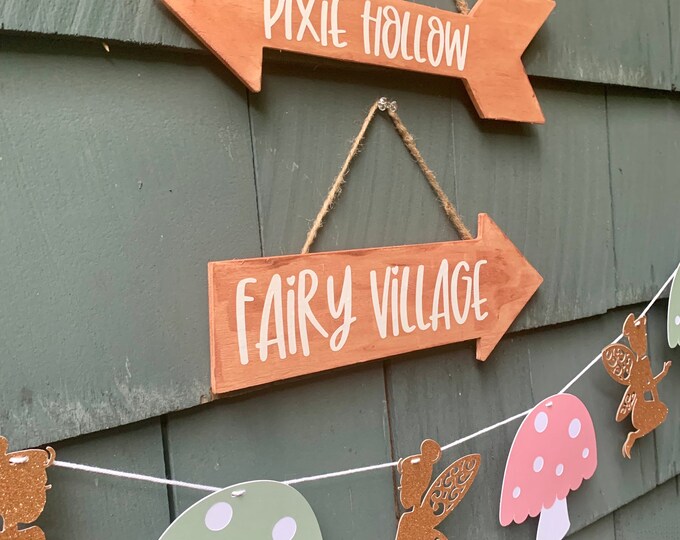 Enchanted Forest Decor Fairy Sign Fairy Banner Mushroom Banner - Etsy