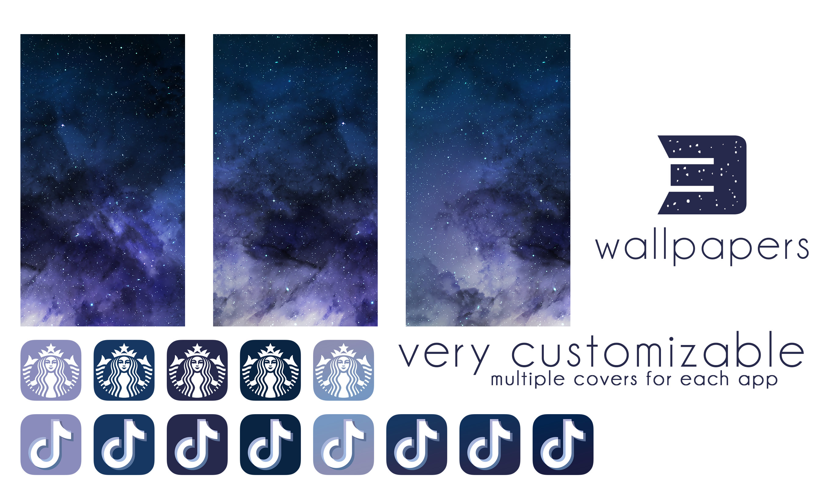 Space Theme Icon Pack IOS 14 Icon Covers - Etsy