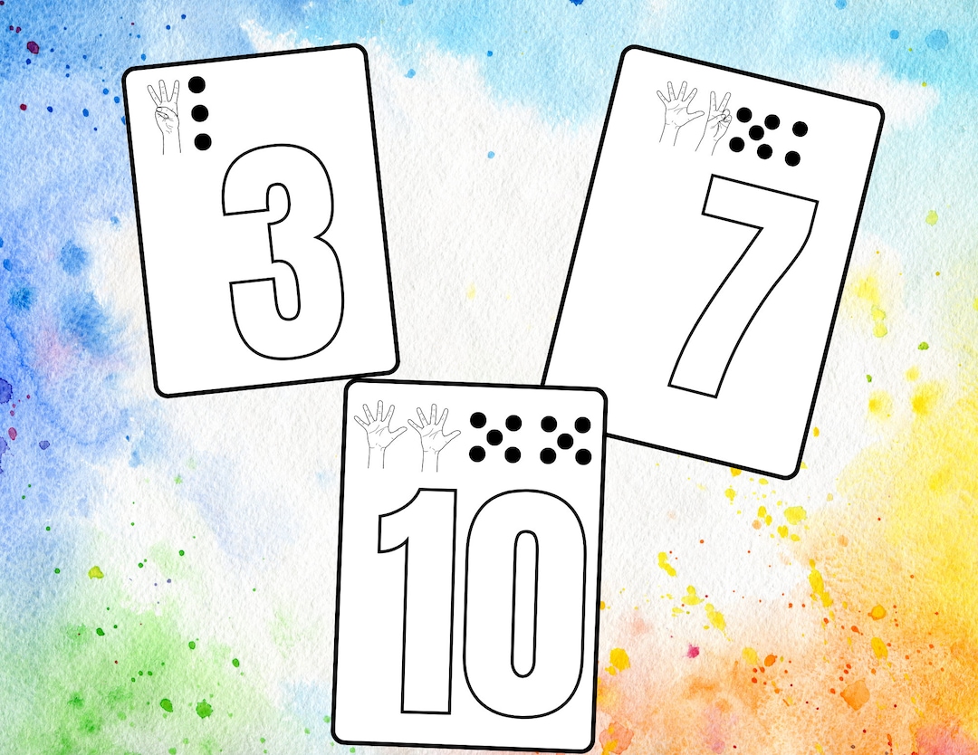 Number Coloring Sheets (PDF Download) - Etsy