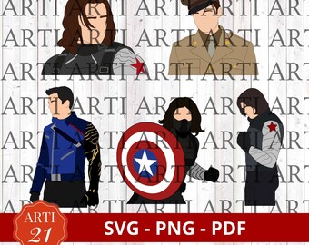 Bucky Barnes Svg | Etsy